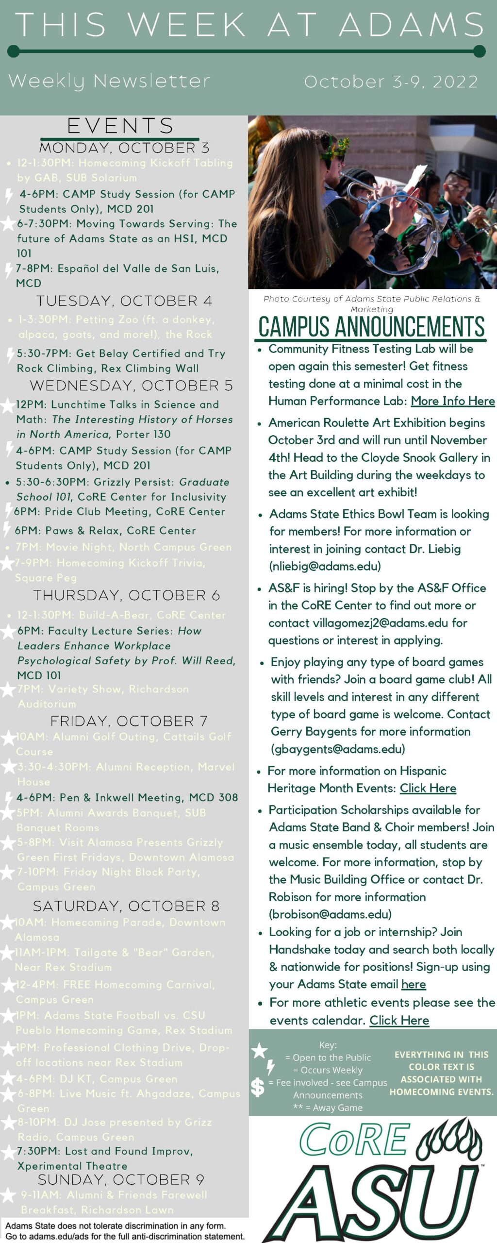 This Week at Adams - Co-Curricular Recreation and Engagement - Adams ...