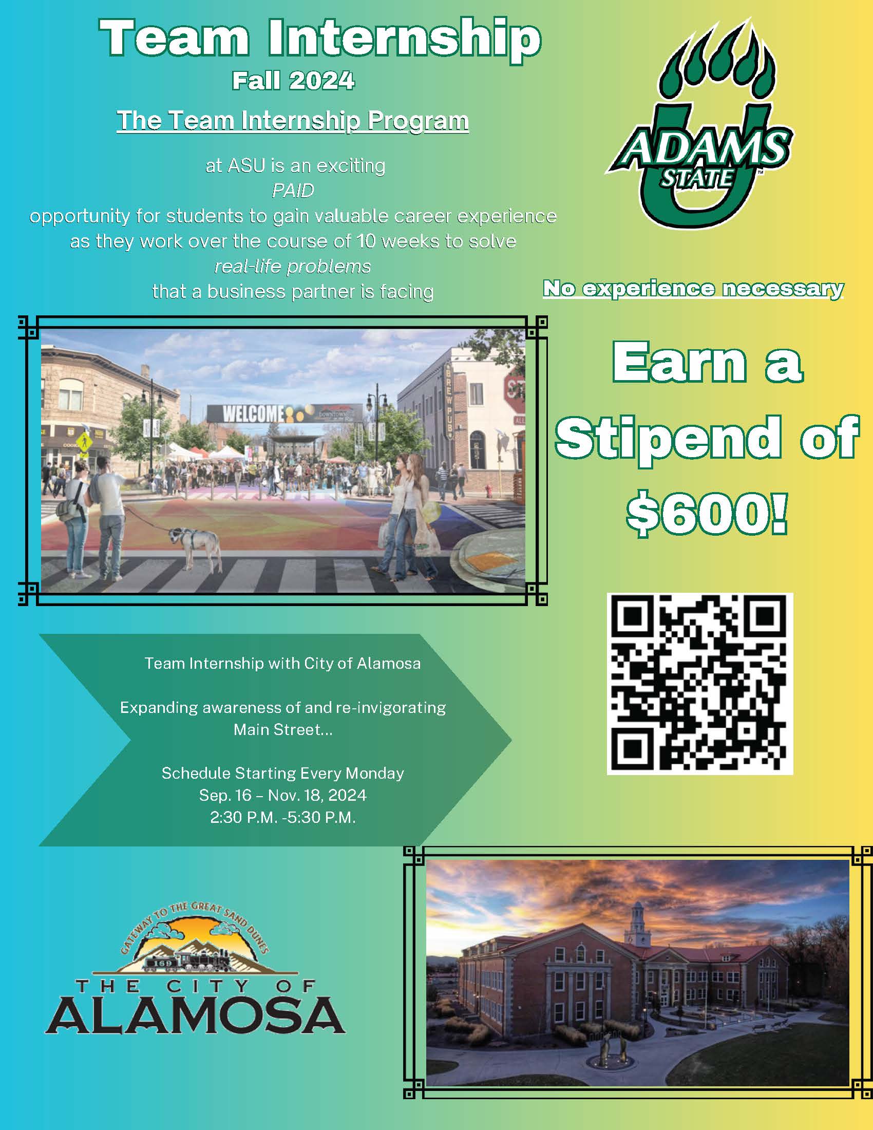 Fall Team Internship - Career Services - Adams State University